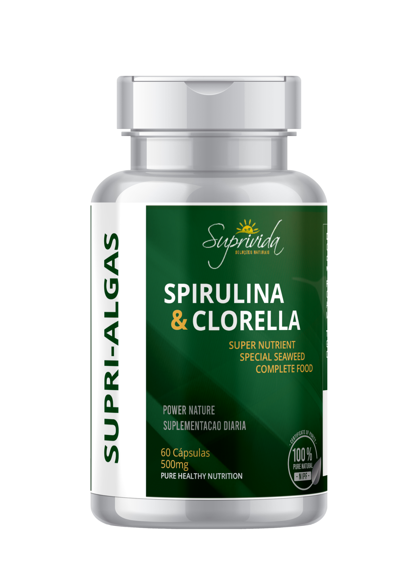 SUPRI-ALGAS Chlorella com Spirulina
